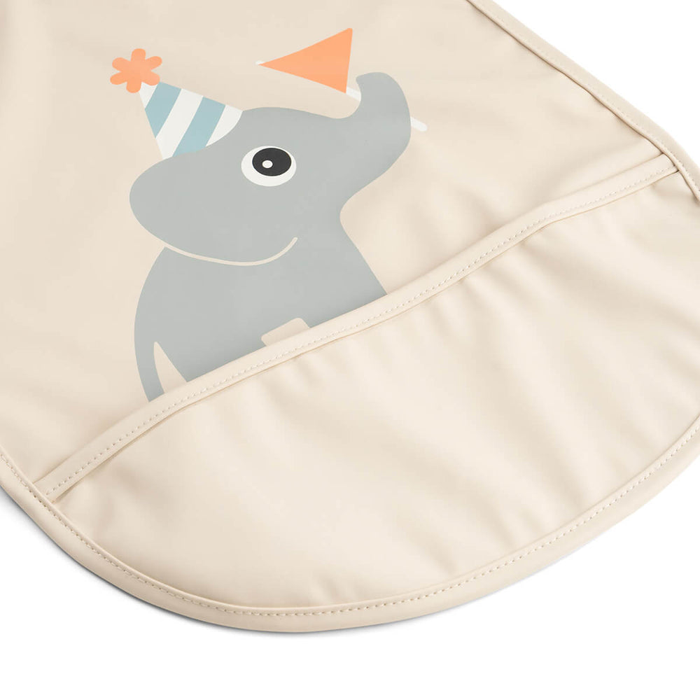 Bib w/velcro - Celebration - Sand – Shop at Done by Deer official webshop