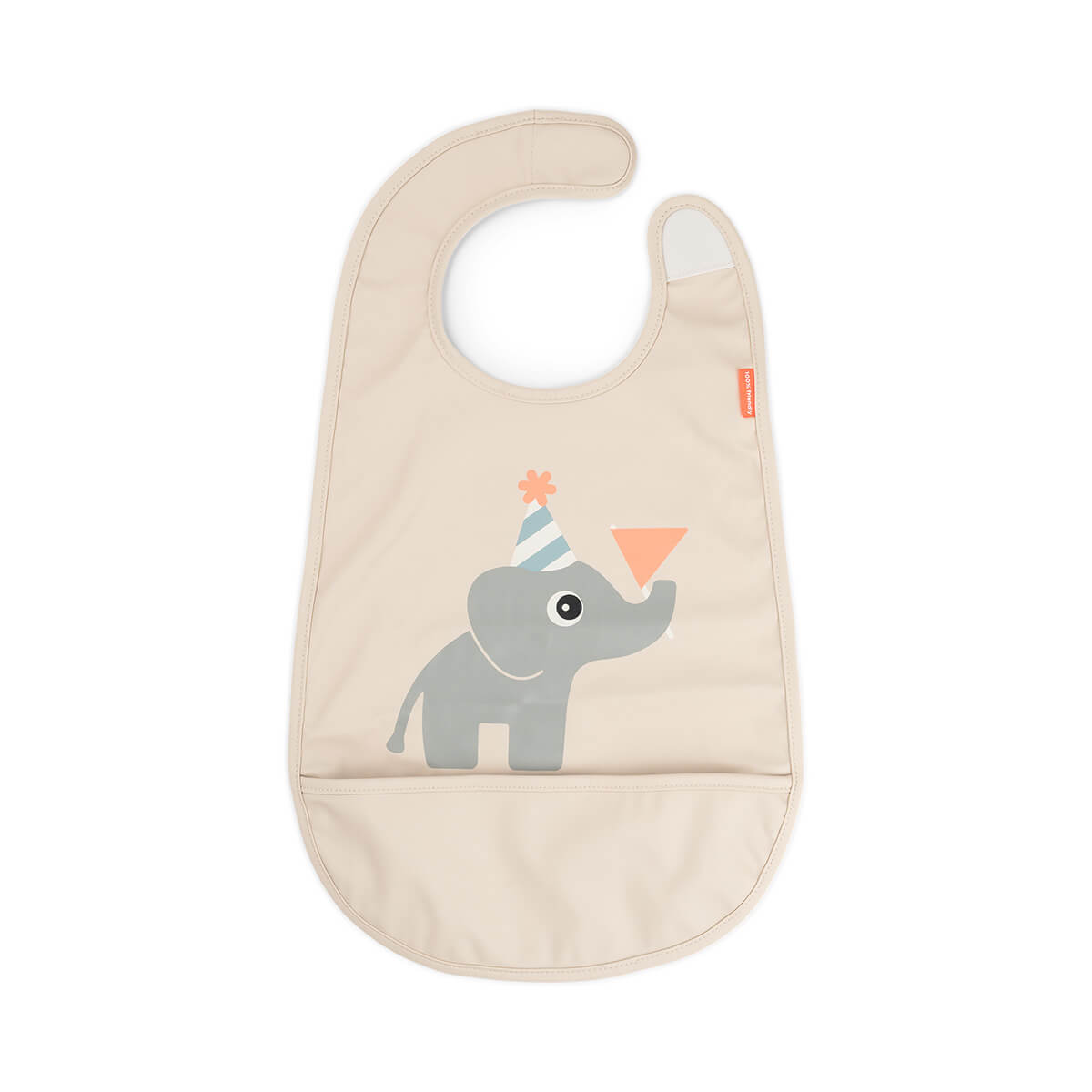Bib w/velcro - Celebration - Sand – Shop at Done by Deer official webshop