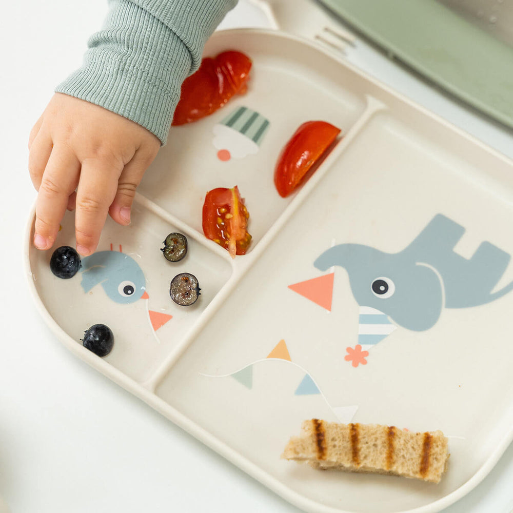 Foodie compartment plate - Celebration - Sand – Shop at Done by Deer ...