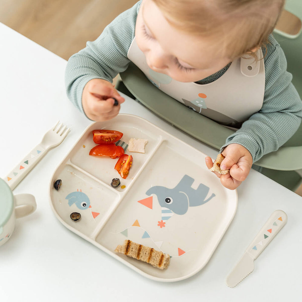 Foodie compartment plate - Celebration - Sand – Shop at Done by Deer ...