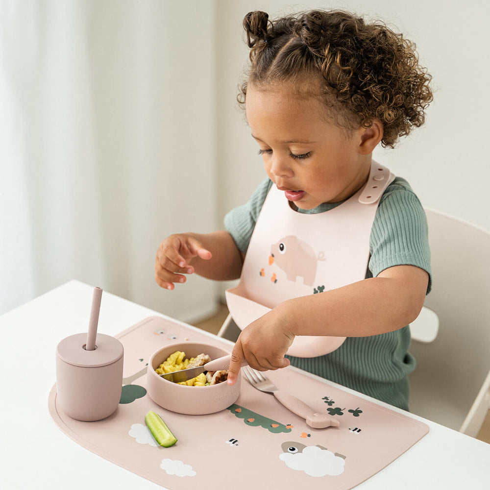 Silicone bowl set 2 pcs - Pigee - Powder – Shop at Done by Deer ...