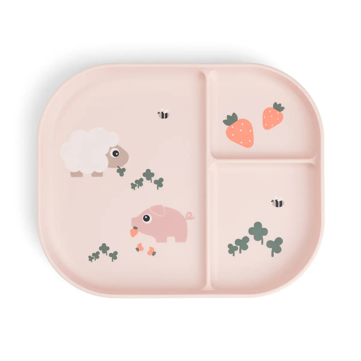Foodie compartment plate - Tiny farm - Powder – Shop at Done by Deer ...