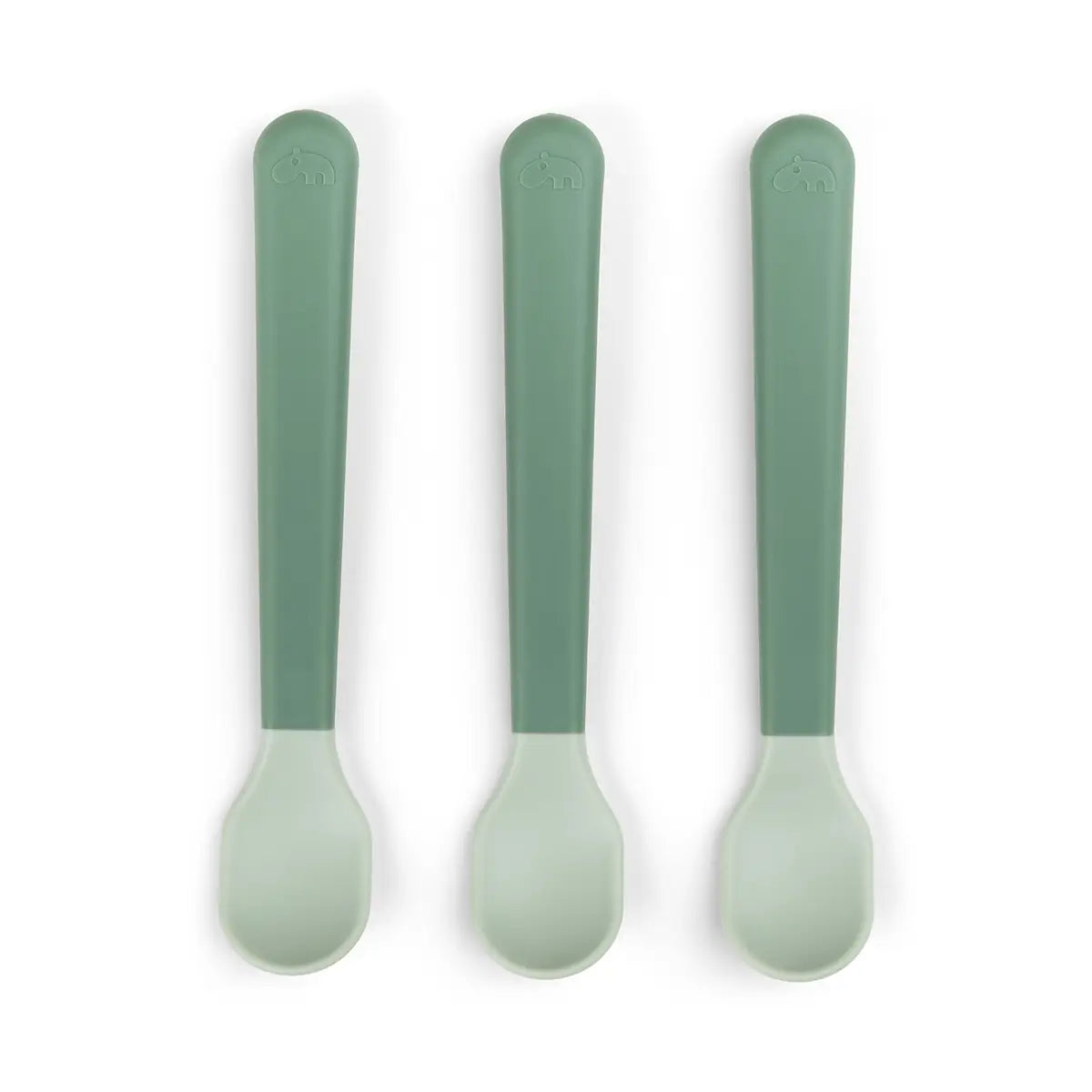 Foodie easy-grip baby spoon 3-pack - Green – Shop at Done by Deer ...