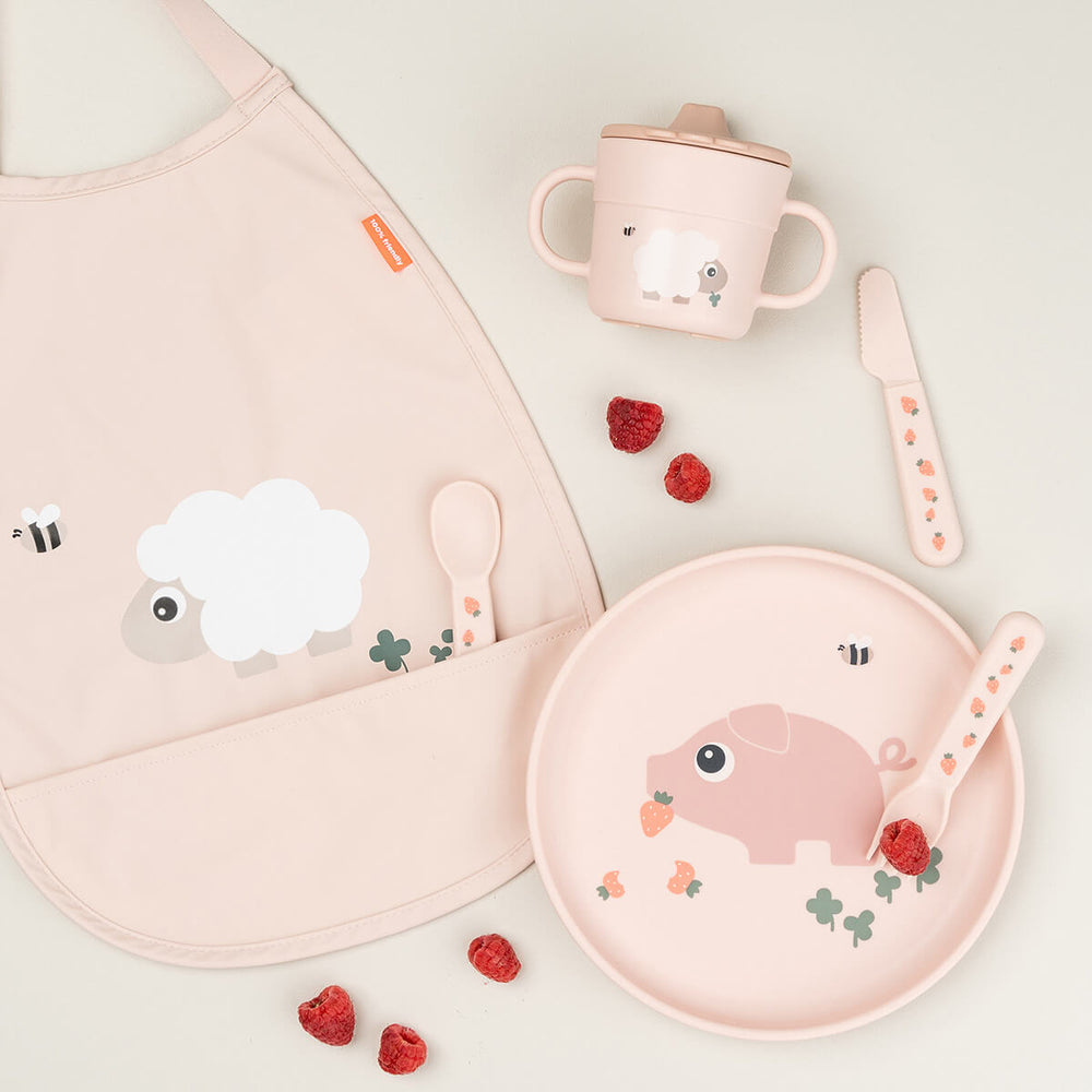 Foodie plate - Tiny farm - Powder – Shop at Done by Deer official webshop