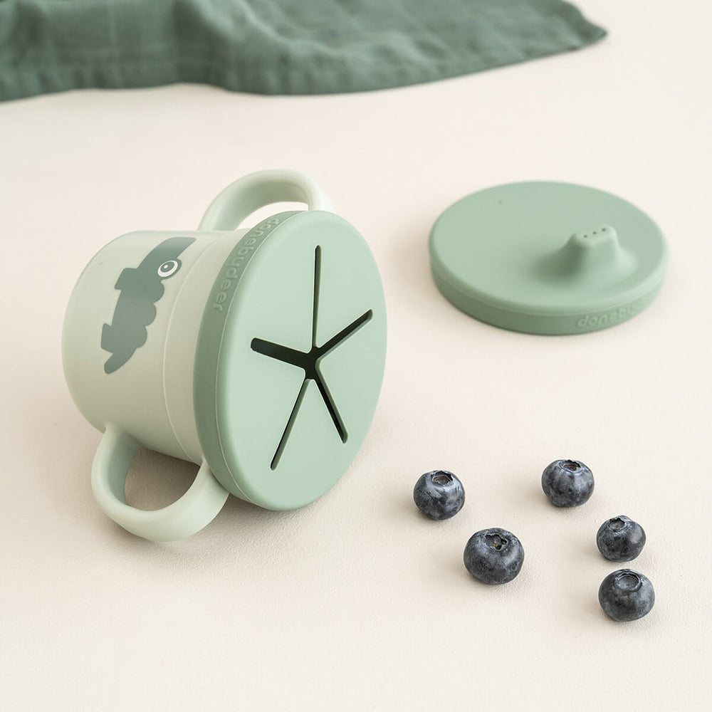 Foodie tud/snack kop sæt - Croco - Grøn – Shop at Done by Deer official ...