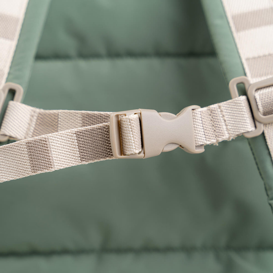 Quilted kids backpack - Croco - Green – Done by Deer