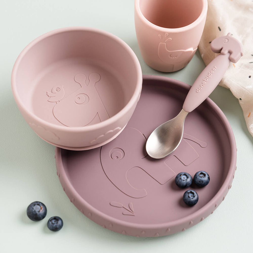 Stick & Stay dinner set - Deer friends - Powder – Shop at Done by Deer ...
