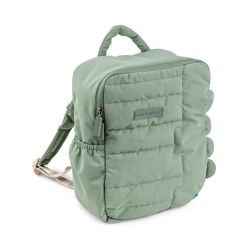 Quilted kids backpack - Croco - Green – Done by Deer
